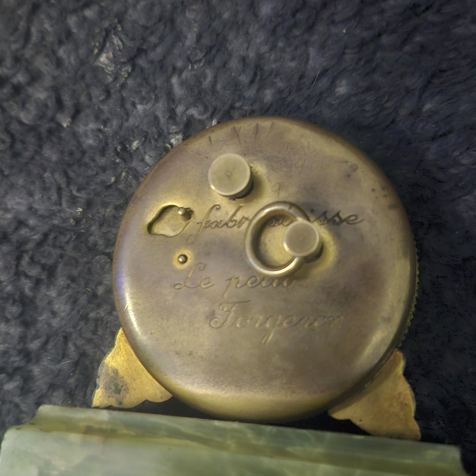 Antique clock works Le Petit Forgero Table Clock Vintage Art Nouveau | eBay