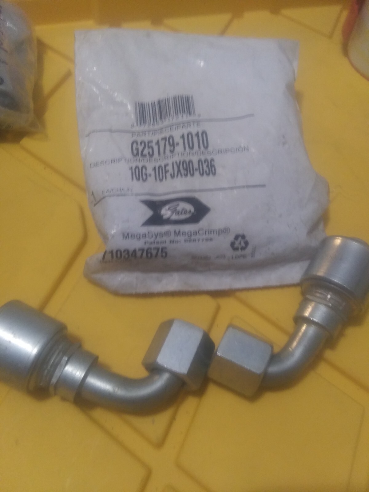 Gates 10G-10FJX90-036 - G25179-1010 Hydraulic Hose Fitting | eBay