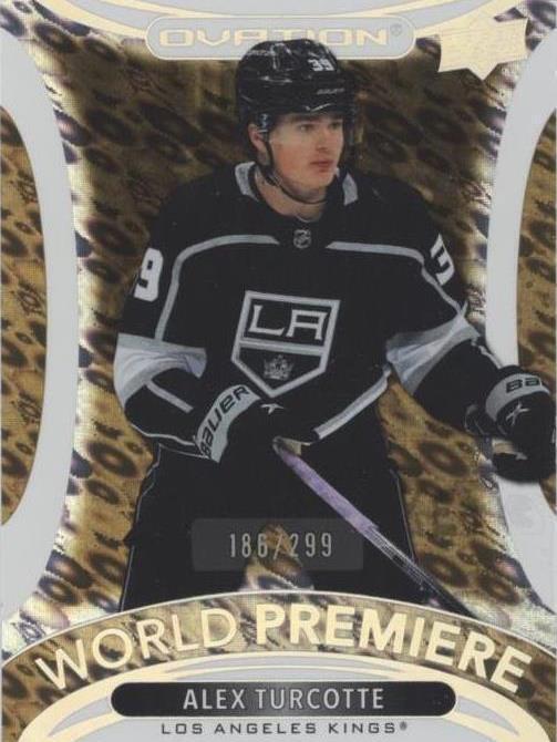 2021-22 Upper Deck Ovation - World Premiere Alex Turcotte #WP-29 Gold ...