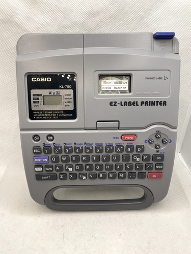 Casio KL-750 EZ-Label Printer Thermal Label Maker Tested & Works | eBay