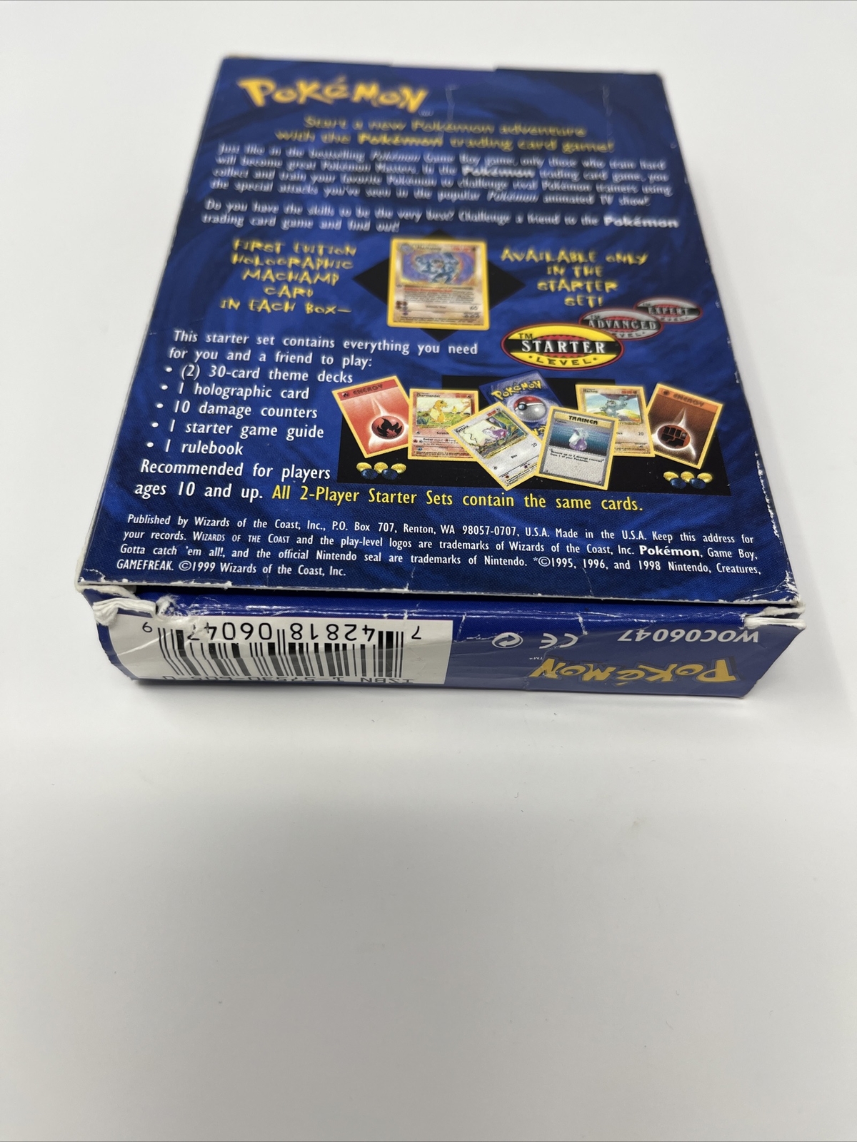 Authentic 1999 Pokemon Cards Base Set Theme Deck 2 Player Starter Set ...