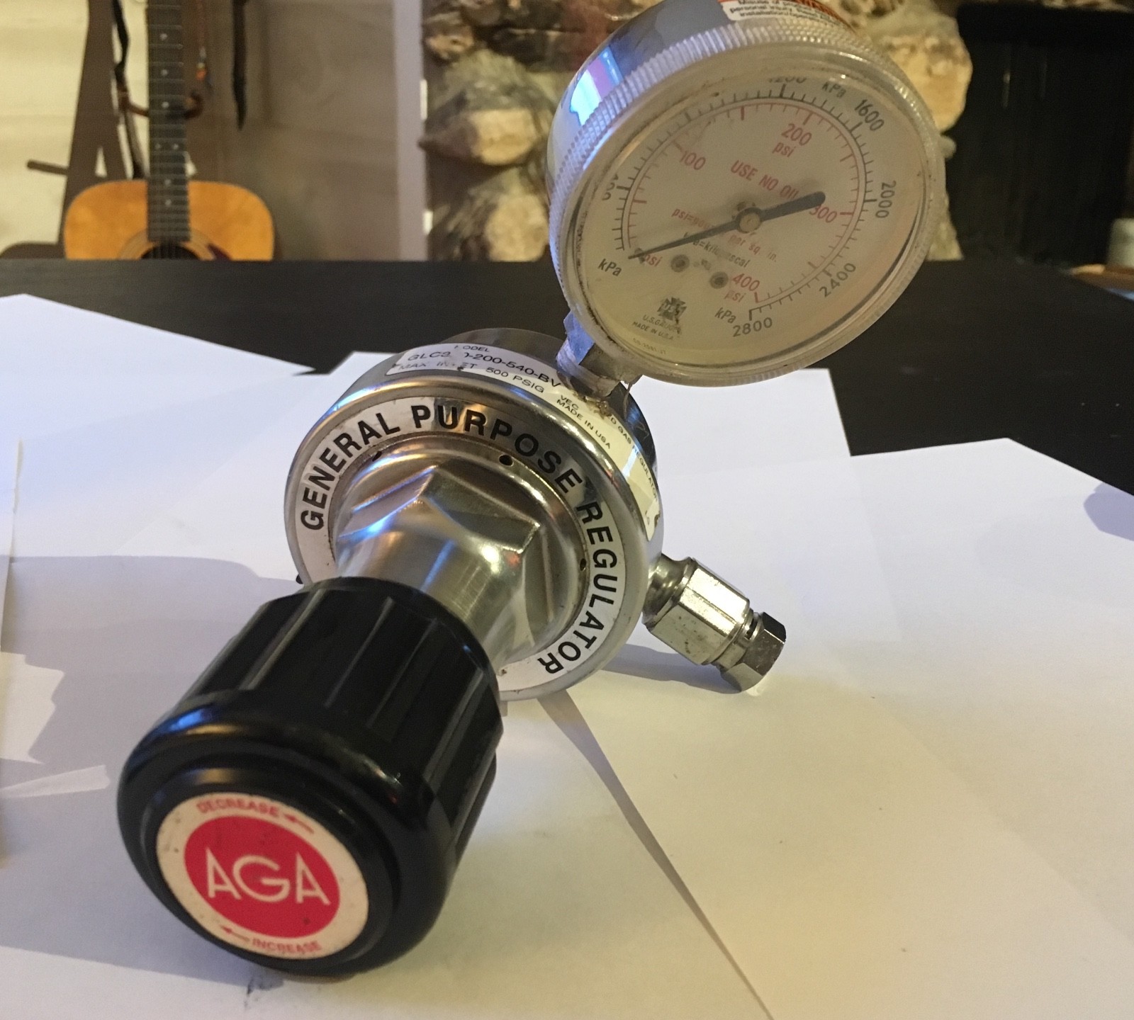 AGA General Purpose Regulator - GLC350-200-540-BV - Max Inlet 500PSIG ...