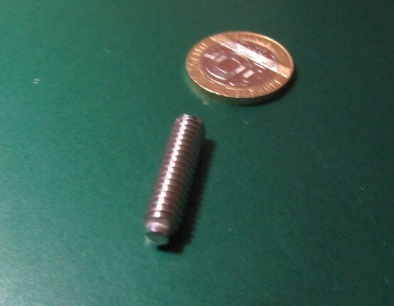 Stainless Steel Dog Point Set Screw, Extended Tip, 1/4"-20 x 1.00 ...