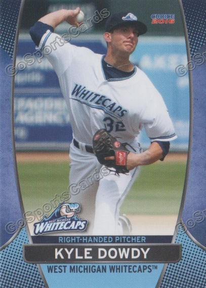 2016 West Michigan Whitecaps Kyle Dowdy RC Rookie Detroit Tigers | eBay