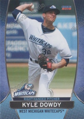 2016 West Michigan Whitecaps Kyle Dowdy RC Rookie Detroit Tigers | eBay