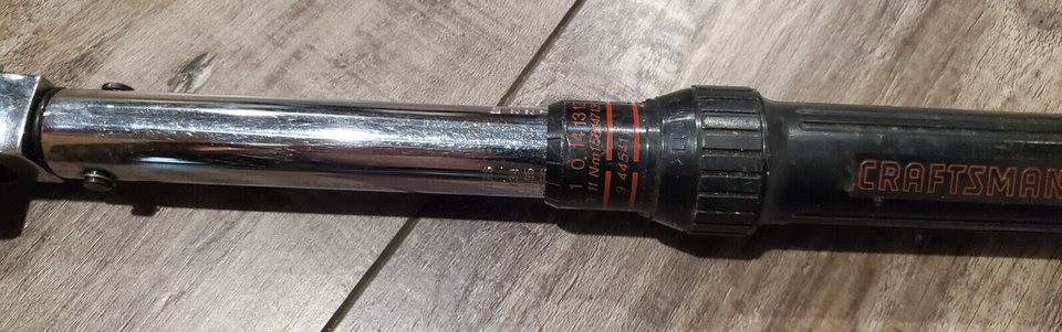 Craftsman 3/8” Drive 25-250 in lbs Microtork Torque Wrench 9-44541 USA ...