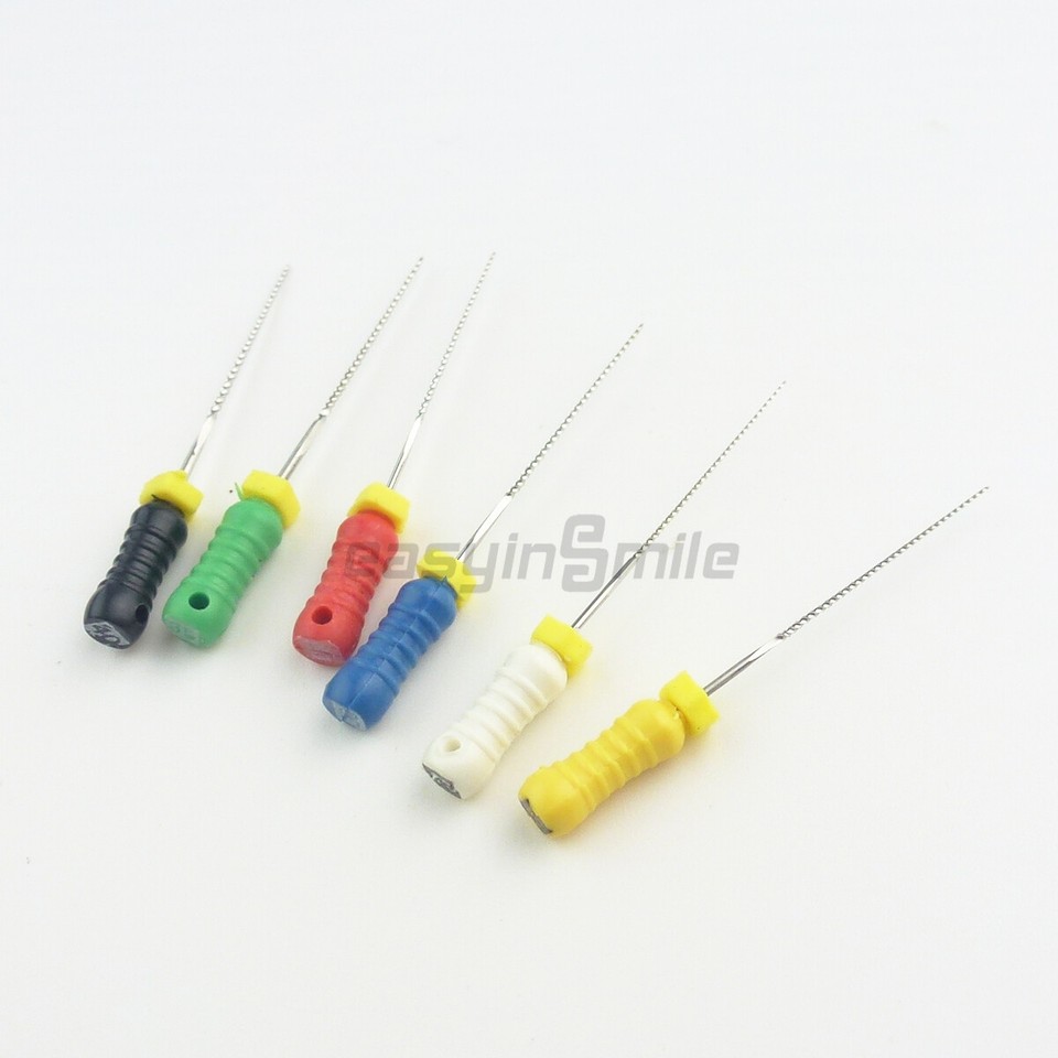 10Pk K Files Dental Endo K-FILES 25MM Stainless Steel Root Canal K File ...