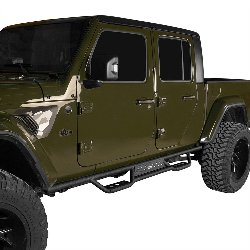 Wide Drop Side Step Running Board Tube Nerf Bars For 2020-2025 Jeep ...