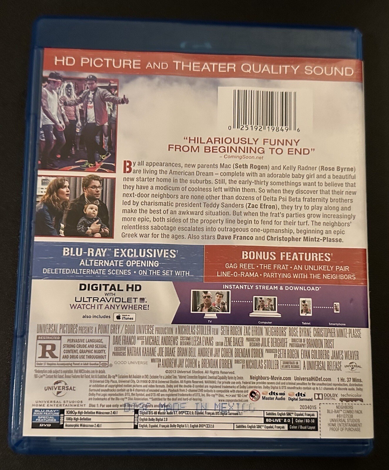 Neighbors (Blu-ray/DVD, 2014, 2-Disc Set) 25192198496| eBay
