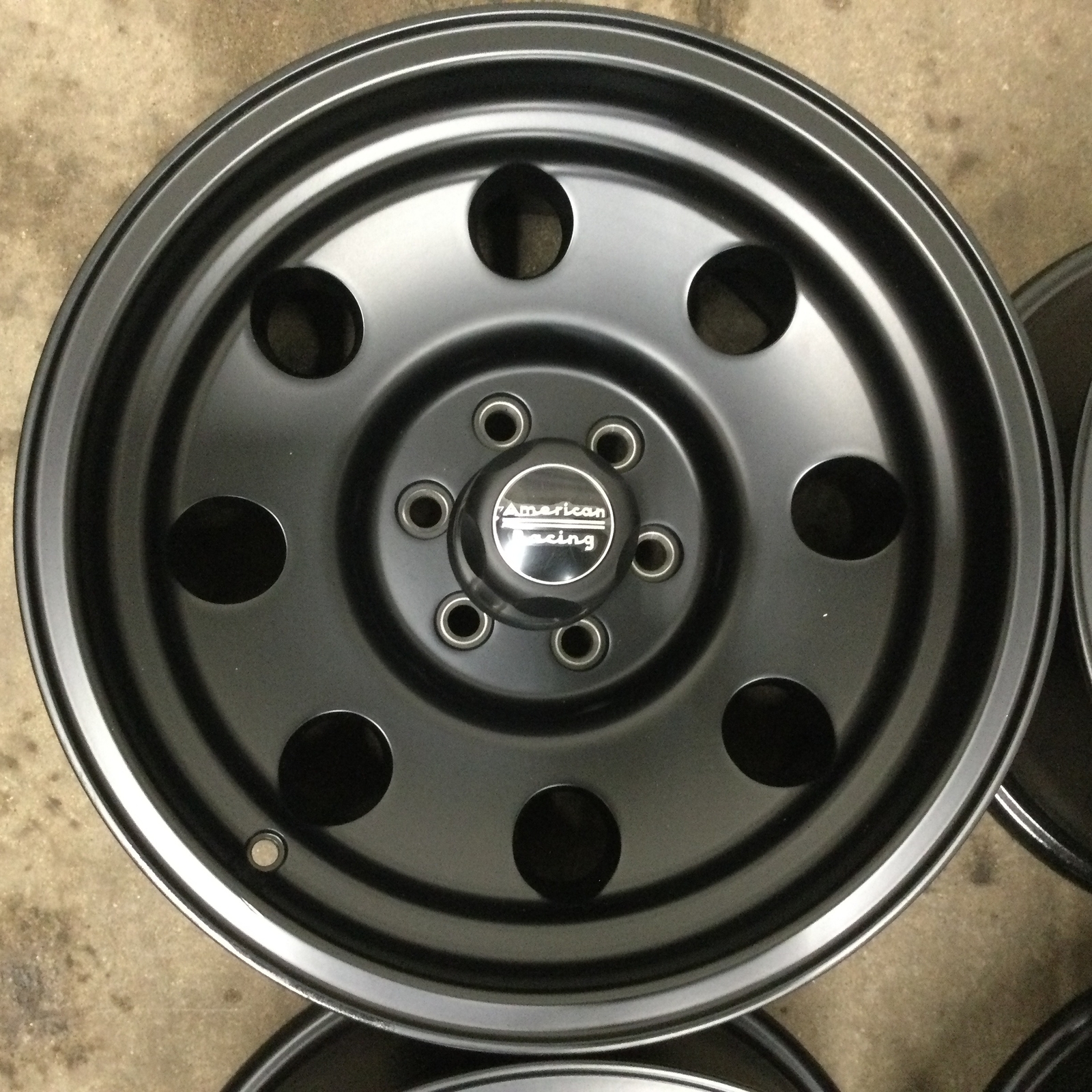 Set 4 16x10 American Racing AR172 Baja Black Wheels 8x6.5 -25mm 8 Lug w ...