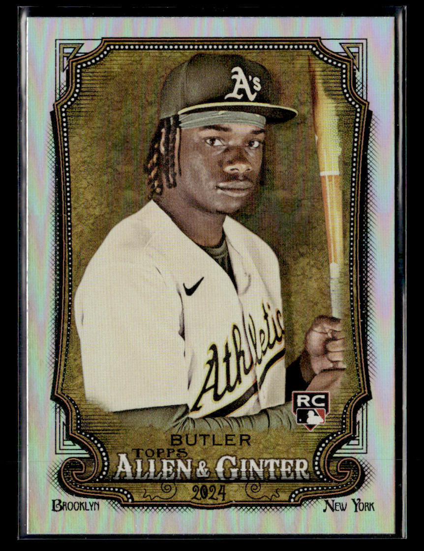 2024 Topps Allen & Ginter 57 Lawrence Butler Rookie Silver Hot Box Foil ...