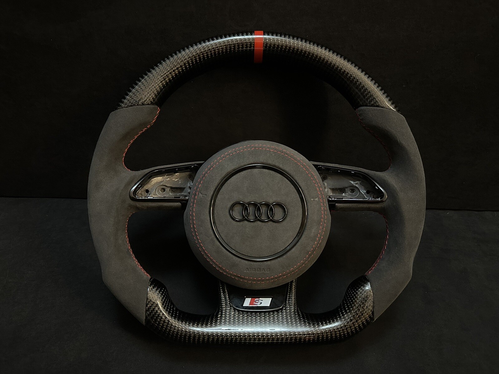 Audi Steering Wheel 8V PFL RS3 S3 S4 S5 RS5 RS6 Carbon Fibre Alcantara ...