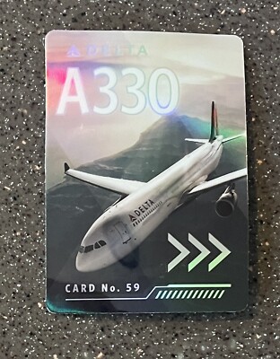 Delta Air Lines Pilot Trading Card from 2022, No. 59 Airbus A330-300 | eBay