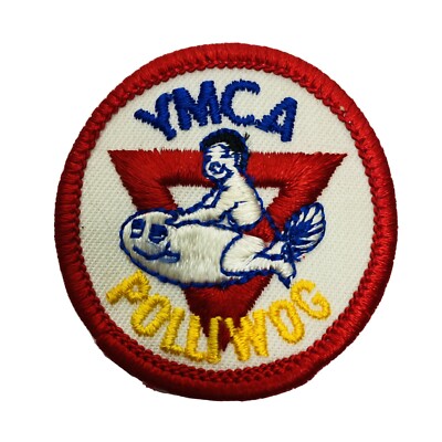 Vintage Old School YMCA Polliwog Embroidered Patch New Swimming NOS | eBay