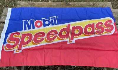 New Mobil Speedpass Gas Station Flag Sign | eBay