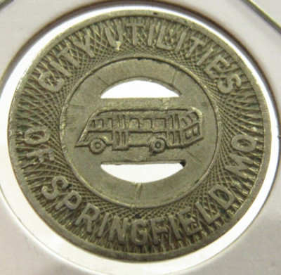 1949 City Utilities of Springfield, MO Transit Bus Token - Missouri | eBay