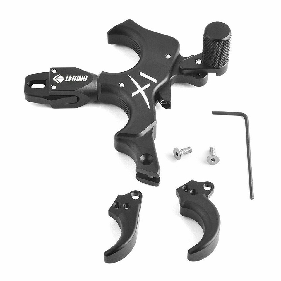 Archery Hunting Grip Compound Bow Release Aids 3 4 Finger Thumb Trigger ...