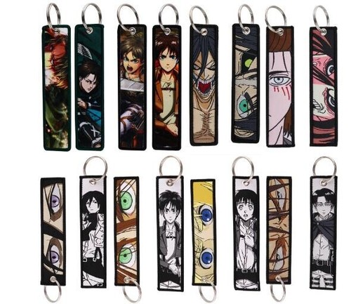 20pcs Anime mix Key Tag Keychain Keychain For Car Keys Backpack Key ...