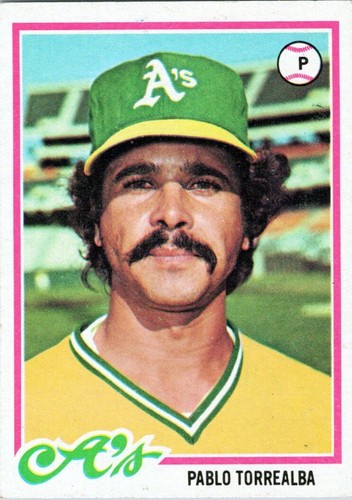 1978 Topps #78 Pablo Torrealba Oakland Athletics EX | eBay