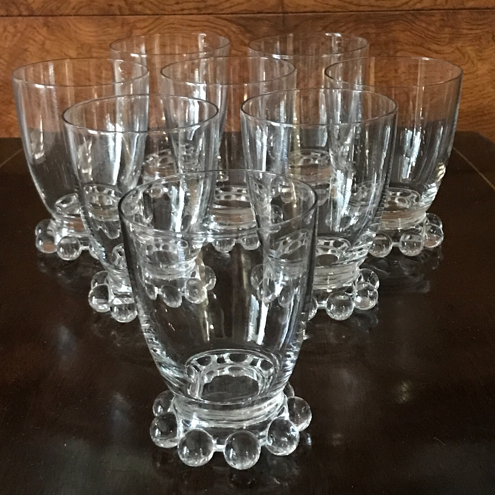 SCARCE (1) Imperial Glass CANDLEWICK EGG CUP, 3-5/8"h, Crystal Bead--6 ...