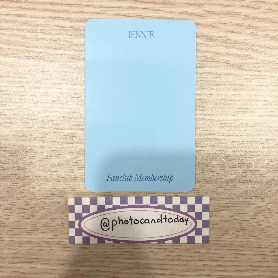 BLACKPINK JENNIE FANCLUB MEMBERSHIP KIT OFFICIAL PHOTOCARD BLINK KPOP ...
