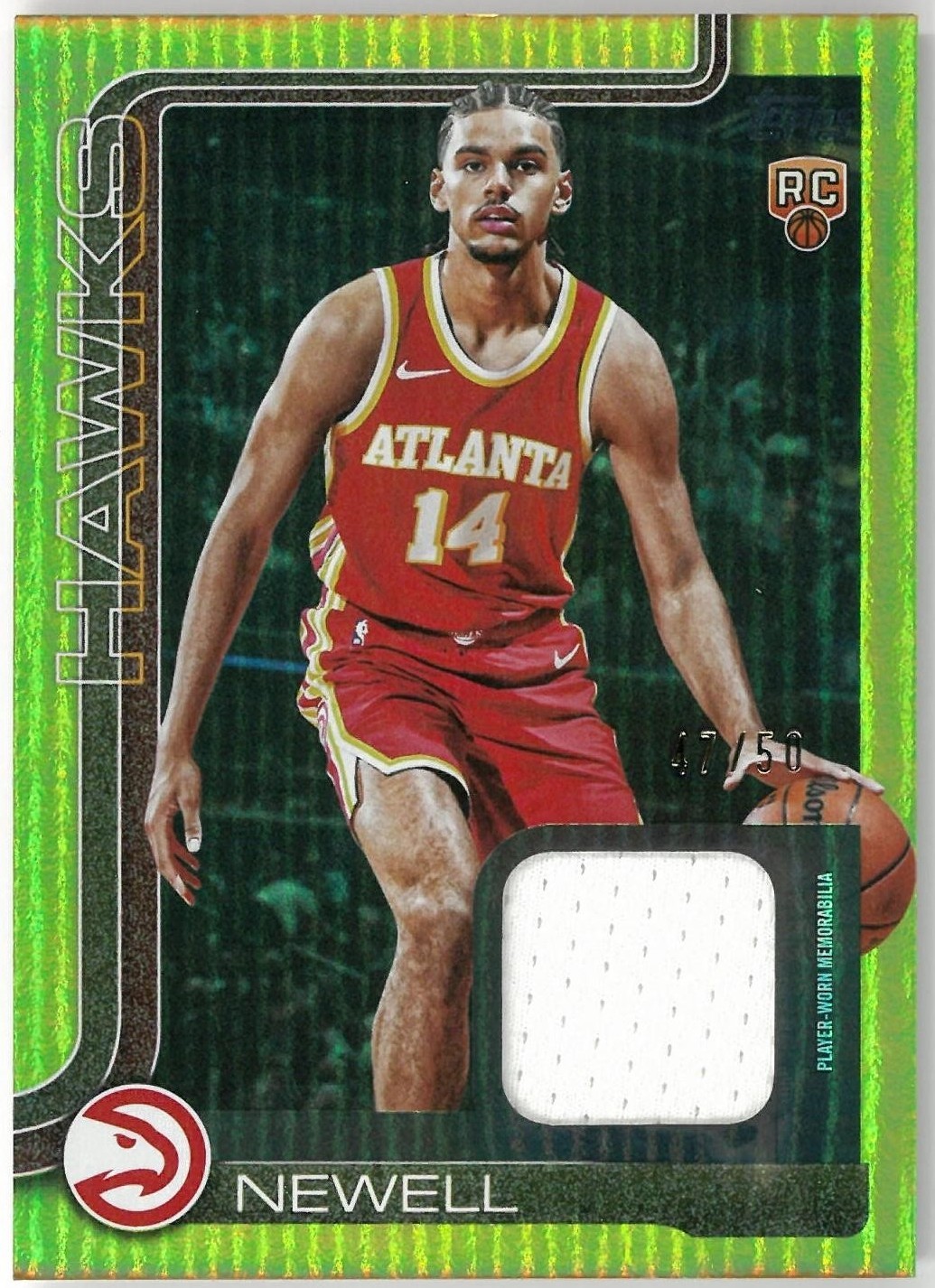 2025-26 Topps - Flagship Real One Relics Asa Newell #FRO-AN Gold ...