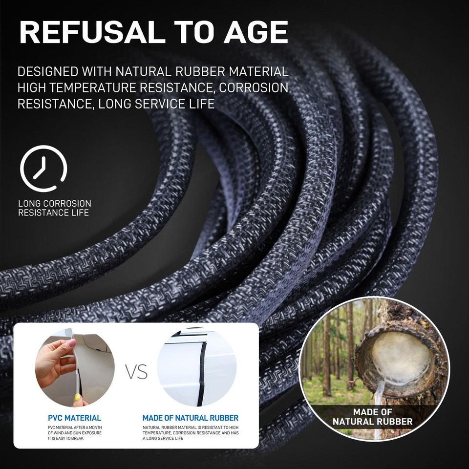 1x 32ft Car Door Edge U-Lock Rubber Seal Strip For 2009-2016 Hyundai ...