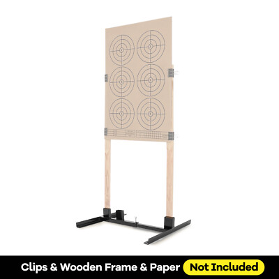 1X H Shape Adjustable Target Stand Base For Paper Shooting Cardboard ...