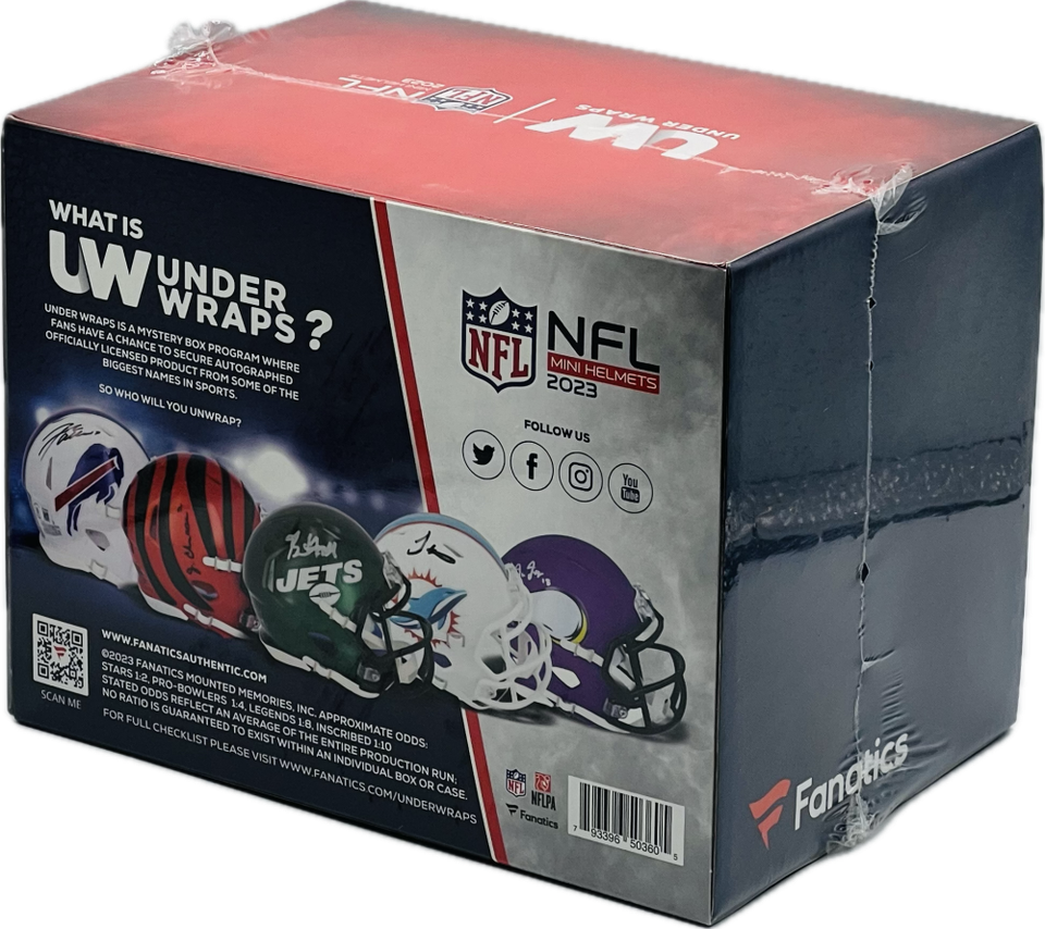 2023 Fanatics Under Wraps Autographed Mini Football Helmet | eBay