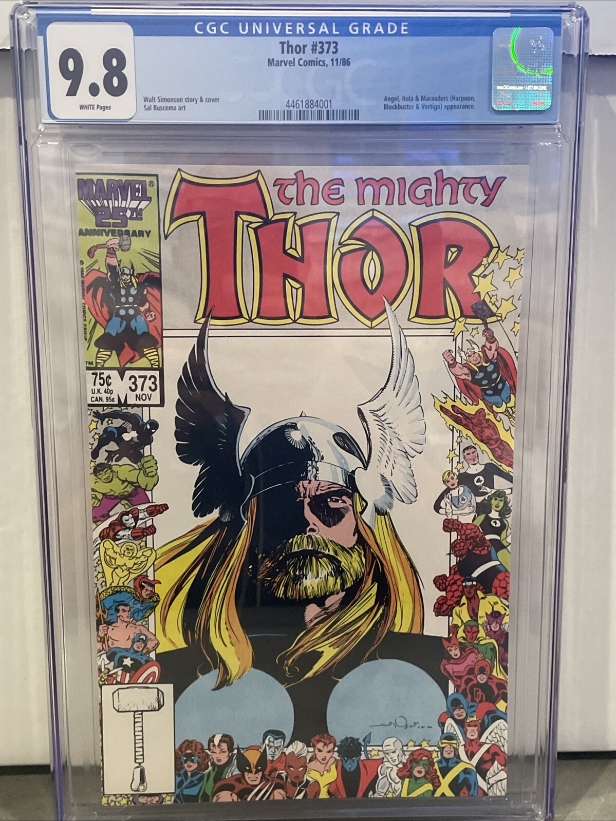 THOR #373 CGC 9.8 1986 25th ANNIVERSARY COVER SIMONSON CLASSIC KEY | eBay