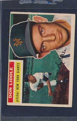 1956 Topps #325 Don Liddle Giants EX 56T325-90415-5 | eBay