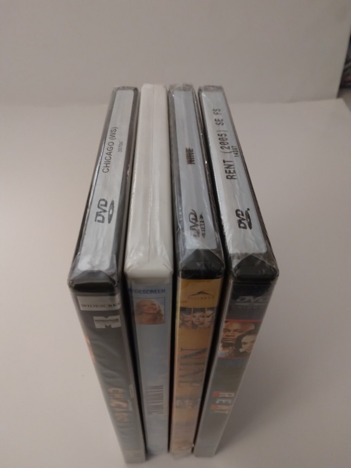 4 Musicals on DVDS: Chicago (2003)/ Mamma Mia (2008)/ Nine (2006)/Rent ...