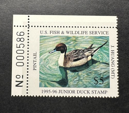 WTDstamps - #JDS3 1995 Plate# - US Junior Duck Stamp - Mint OG NH | eBay