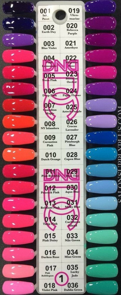 DND DC Soak Off 100% Gel Polish full size LED/UV 216 COLORS! -YOUR ...