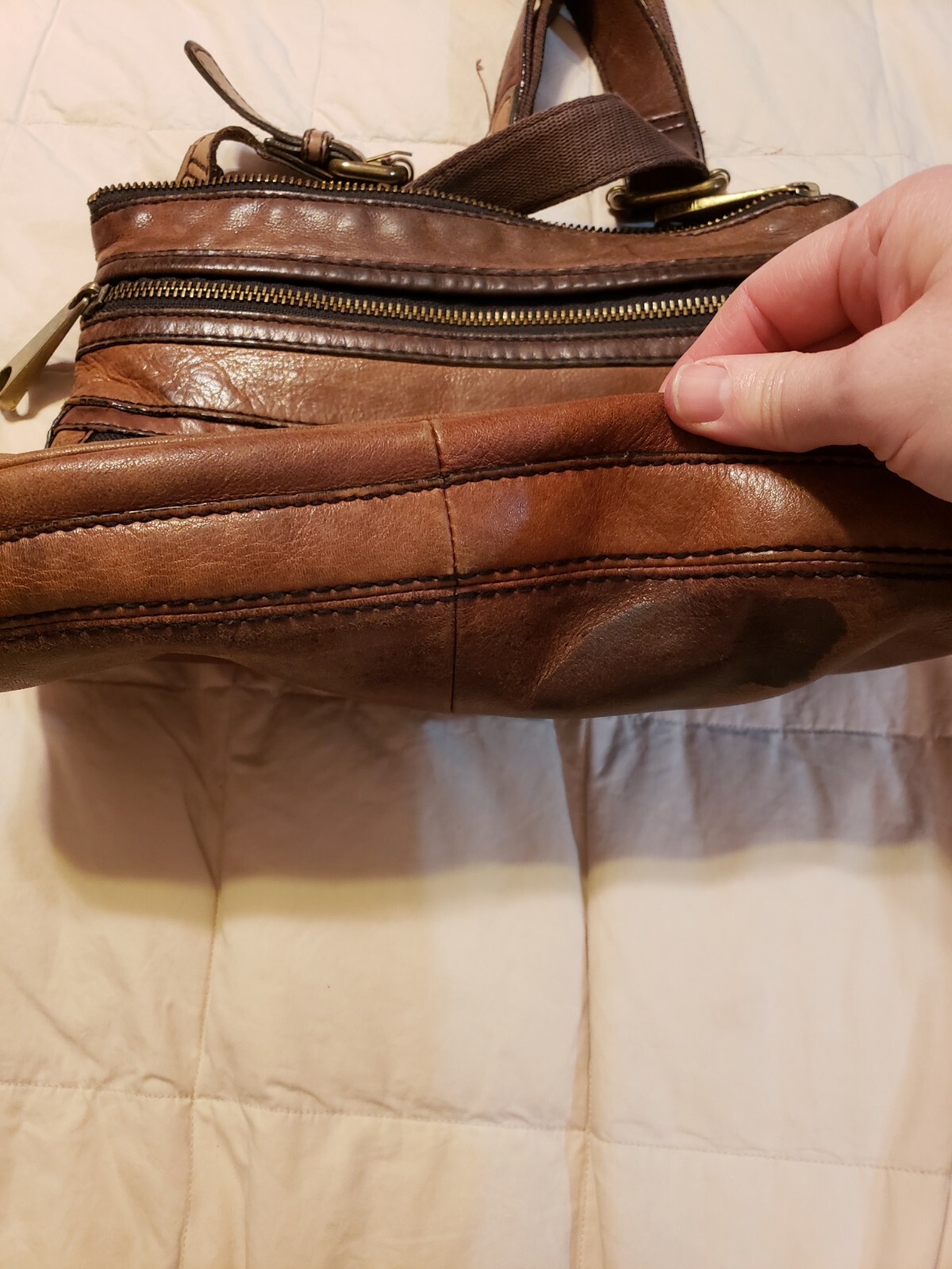 Fossil Explorer Leather Crossbody | eBay