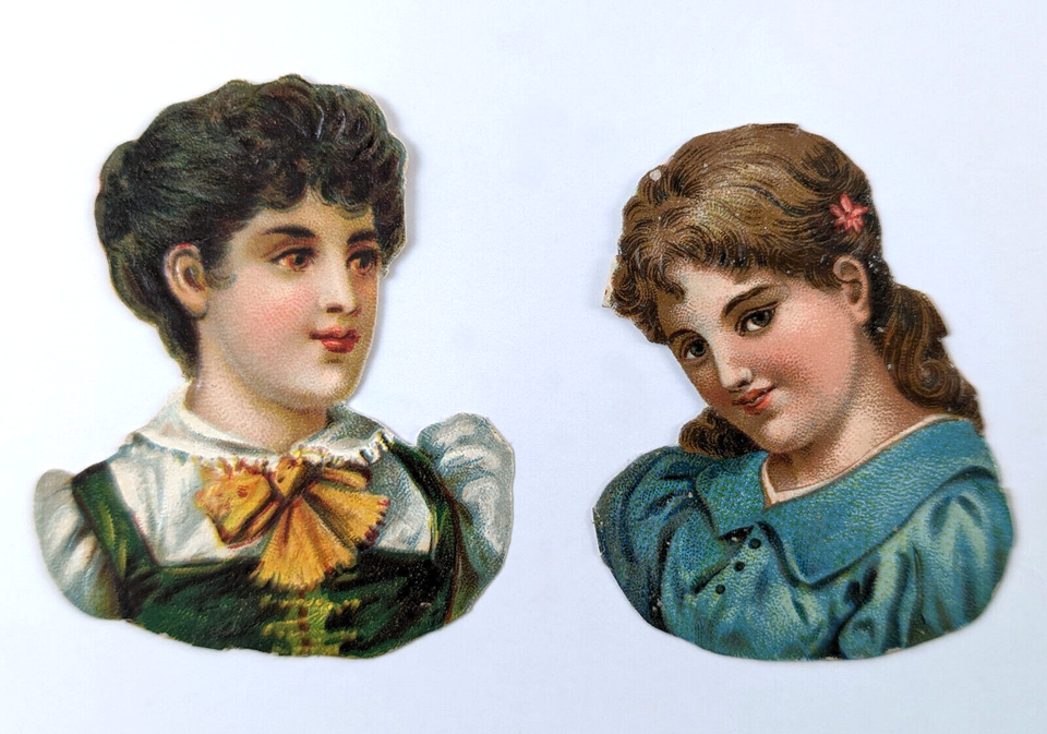 Die Cut Scrap Victorian Women Heads Busts Lot Of 12 | eBay