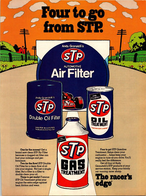 1972 Print Ad STP Automotive Products Oil Treatment, Oil filter A2 | eBay