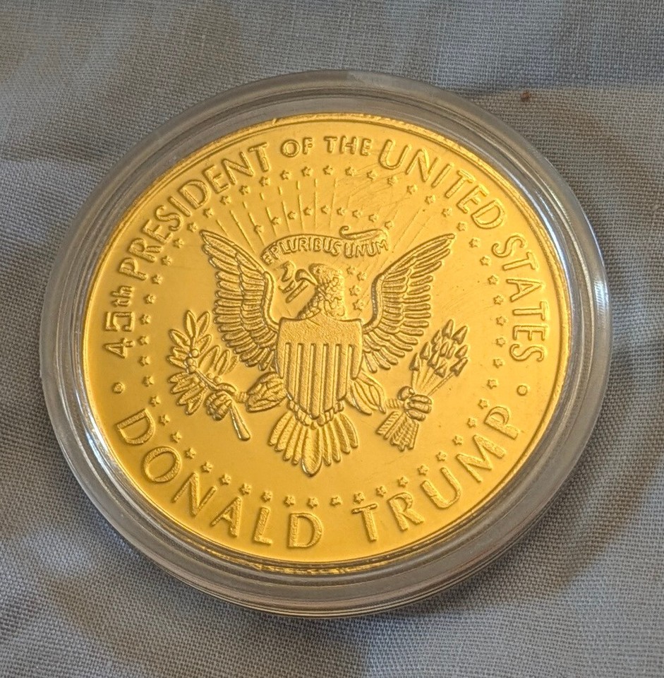 Donald Trump Gold Coin Take America Back C MAGA United States of USA ...