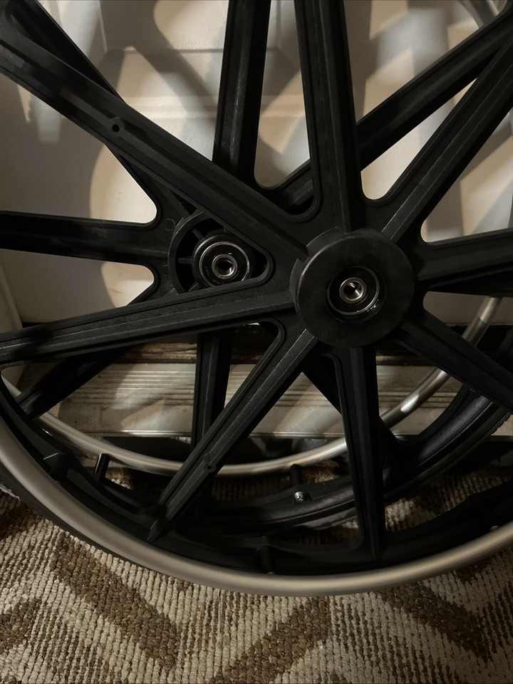 NEW 1 Pair (2 total) Wheelchair Rear Wheel Replacement 24" X 1" Wheels ...