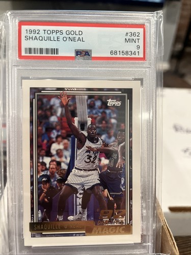 1992 Topps Gold Shaquille O’Neal PSA 9 #362 Rookie Card RC Orlando ...