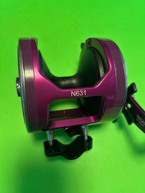 CUSTOM NEWELL 631-3 FISHING REEL TIBURON FRAME PURPLE SIDEPLATES ...
