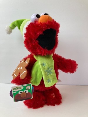 NWT 2021 13" Sesame Street Christmas Elmo Animated Dancing Plush Dan ...