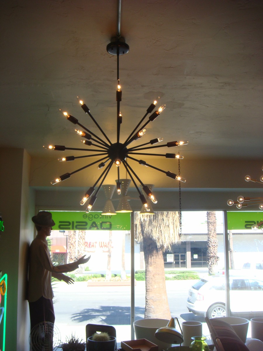 Atomic Starburst Light Fixture Chandelier Industrial Style Ceiling