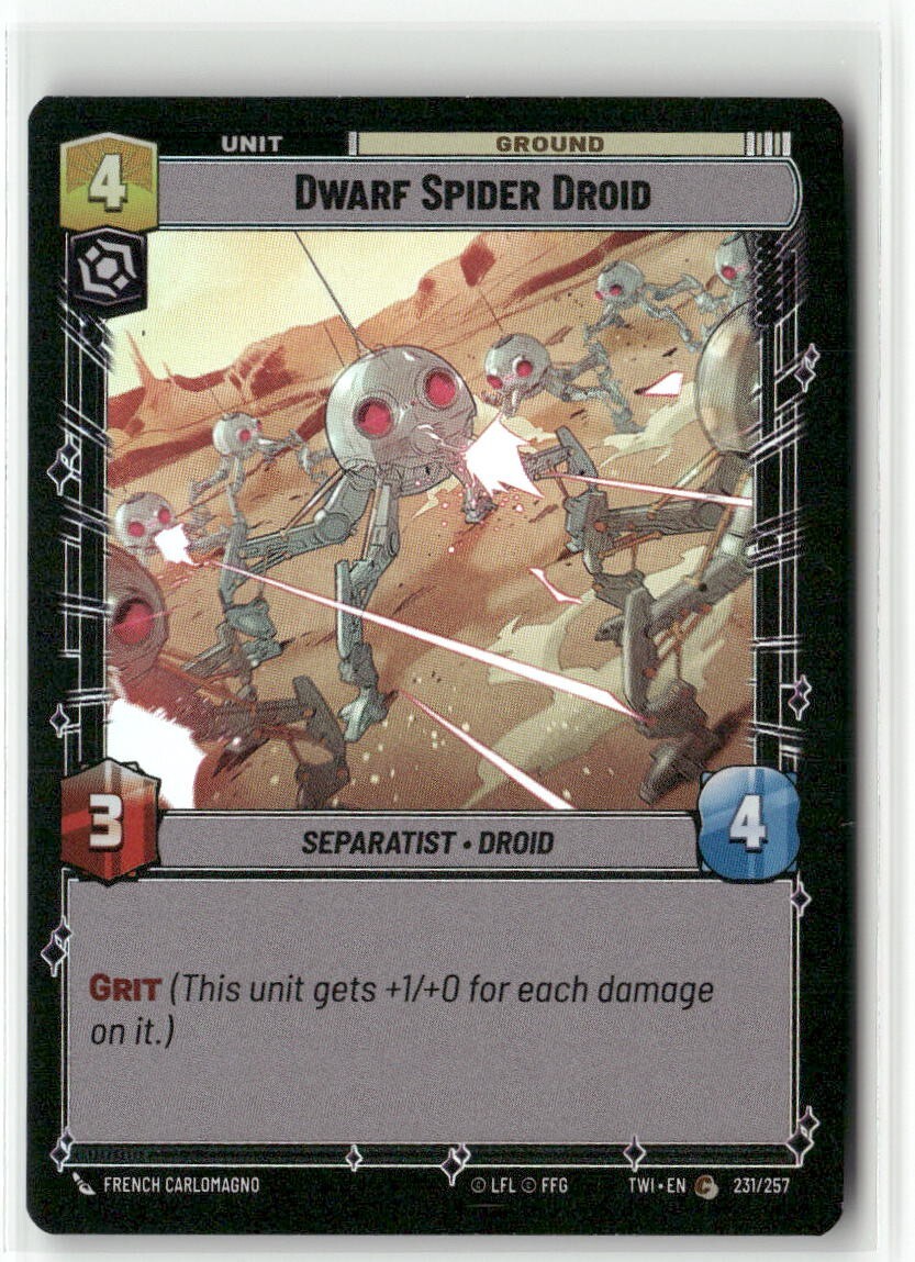 Dwarf Spider Droid Foil - TWI - Star Wars Unlimited | eBay