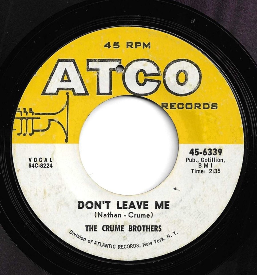 NORTHERN SOUL 45 by THE CRUME BROTHERS HEAR IT | eBay