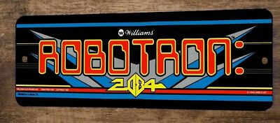 Robotron 2084 Arcade 4x12 Metal Wall Video Game Sign Poster | eBay