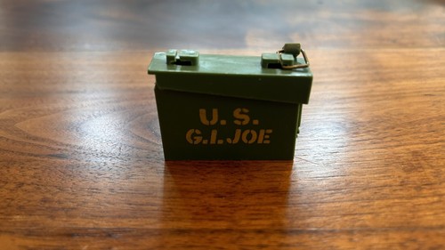 Vintage 1964 Hasbro GI Joe #7513 Bivouac Tent Ammo Box Yellow Stencil ...