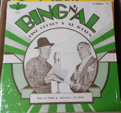 AL JOLSON / BING CROSBY - BING N' AL Vol. 5 (50/47) - 1975 TOTEM CANADA ...