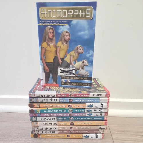 Lot of 11 Animorphs 90s Books Vtg PB by K.A. Applegate 1,2,6,9,10,20,21 ...