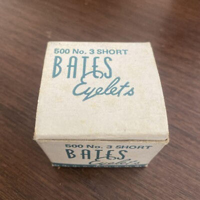Vintage Bates Brass Eyelets NO. 3 Short- new in box, 500 count | eBay